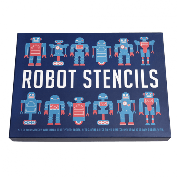 Rex London Draw Your Own Robots Stencil Set